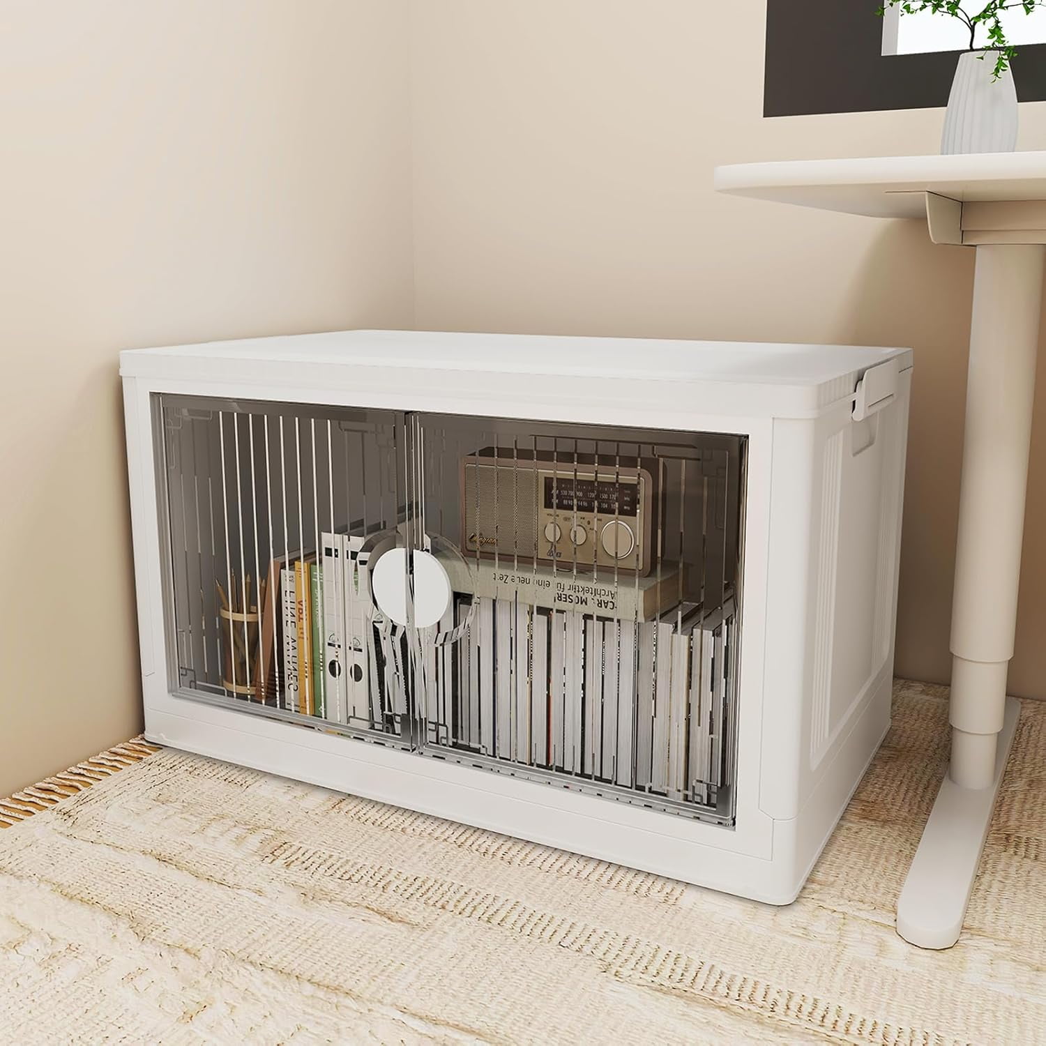 EcoHarbor Storage Bins with Lids, Plastic Storage Bins for Closets, 12.5 Gal Collapsible Storage ...