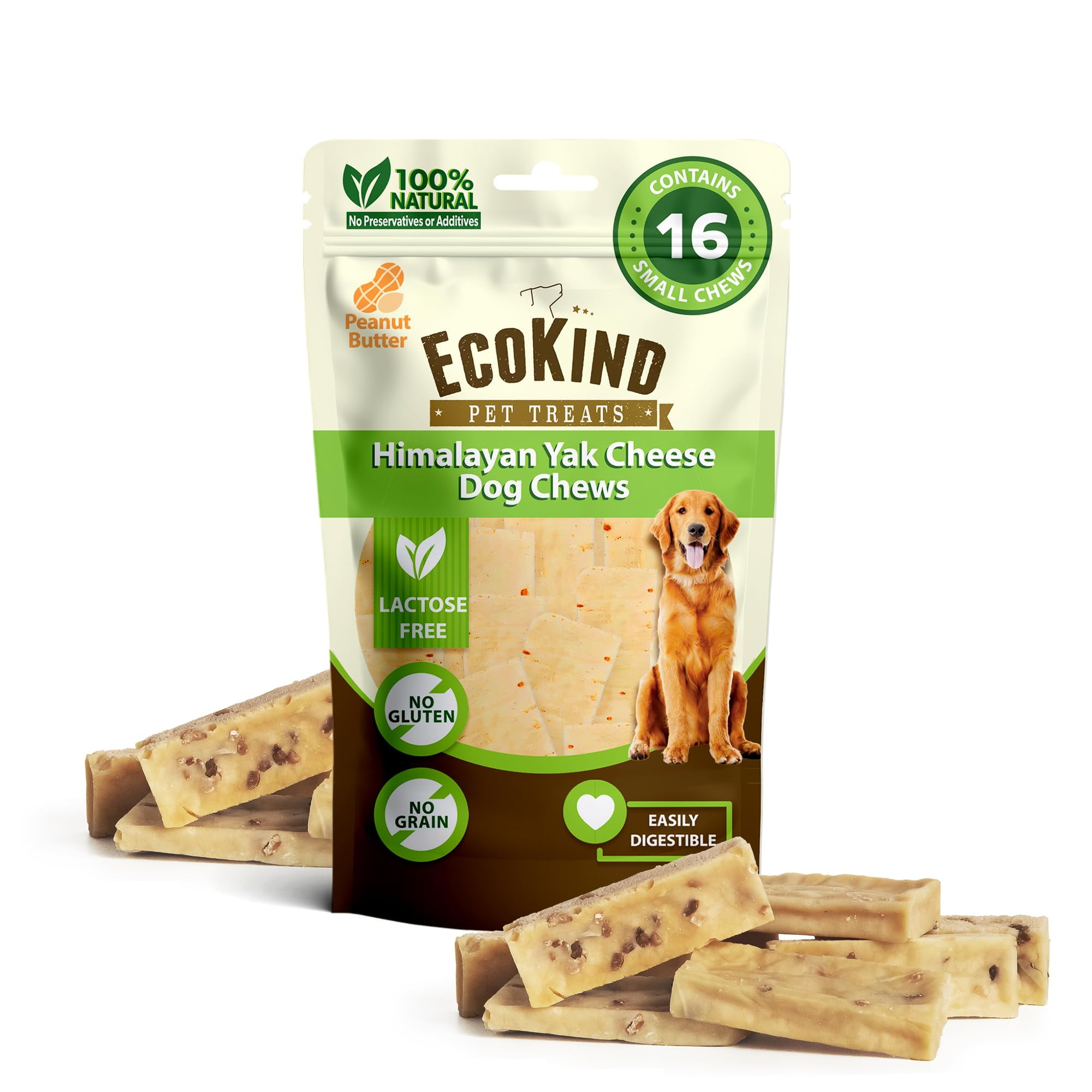 EcoKind Premium Gold Yak Cheese Himalayan Dog Chews, Healthy Dog Treats ...