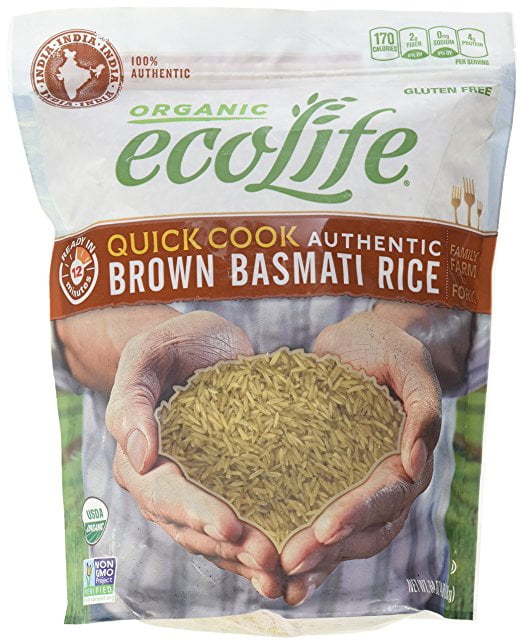 EcoLife Quick Cook Organic Brown Basmati, 4 Pound - Walmart.com