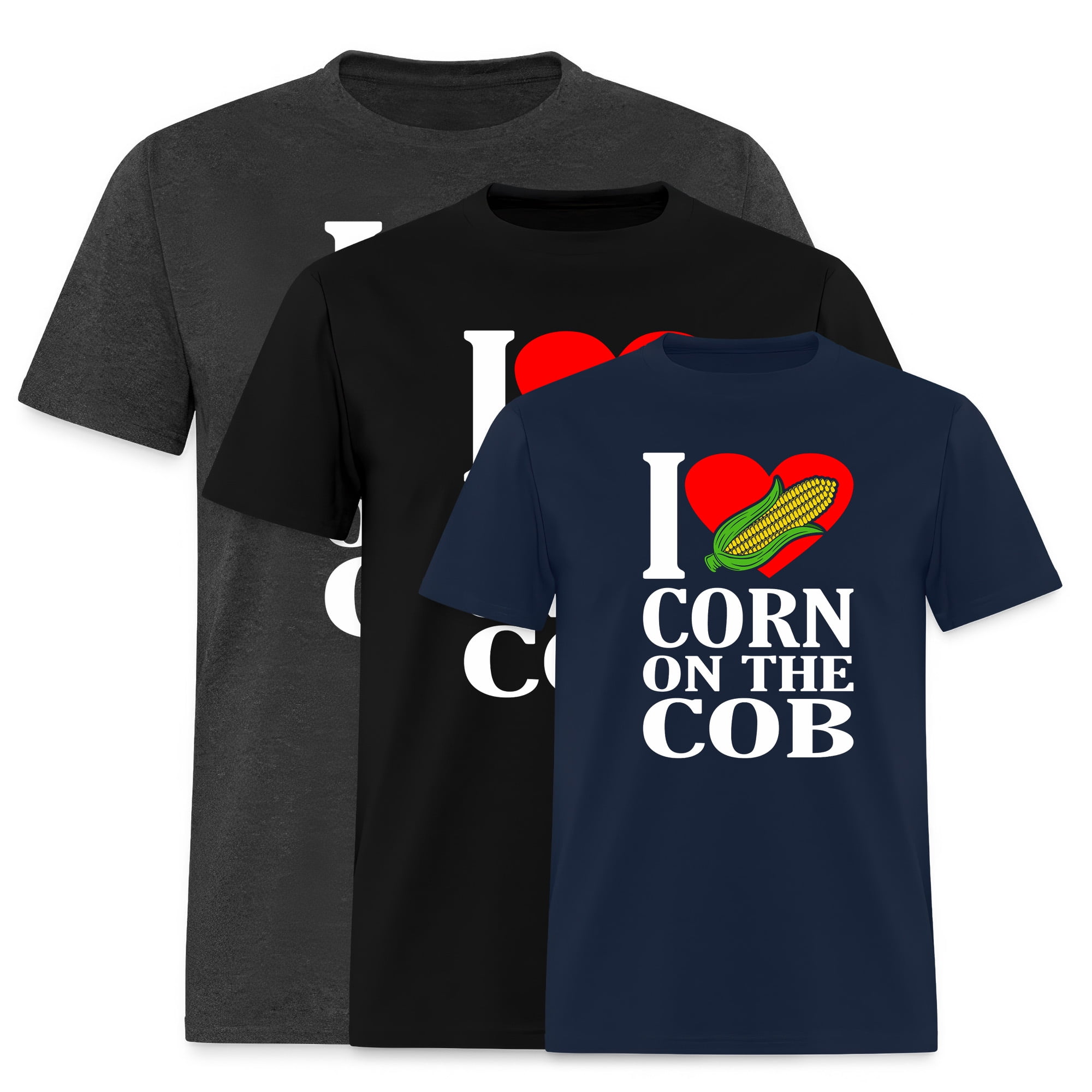 EcoLoom I Love Corn On The Cob Day Funny Corn Meme Pun Short Sleeve ...