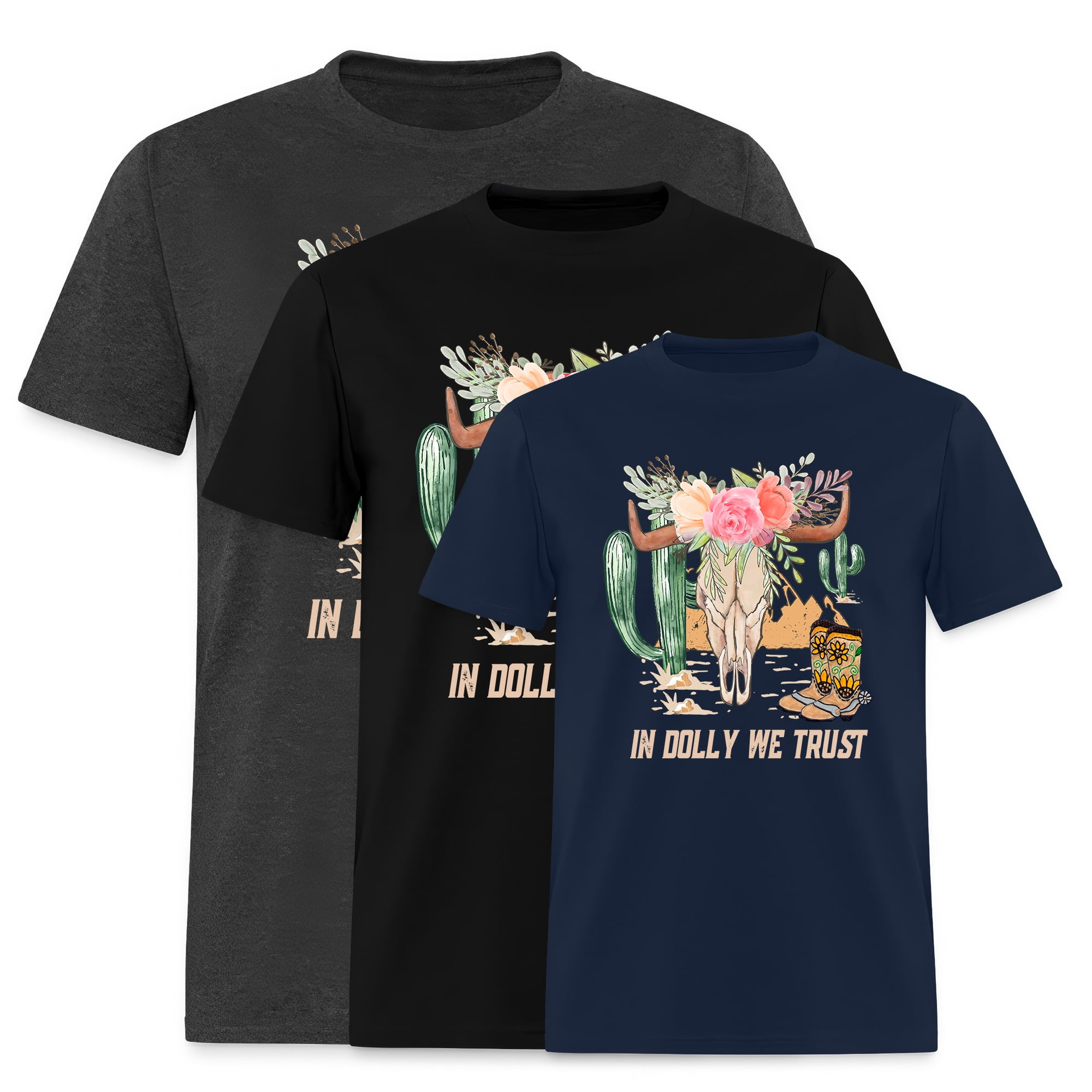 EcoLoom In Dolly We Trust Pink Tshirt Country Music Short Sleeve Unisex ...