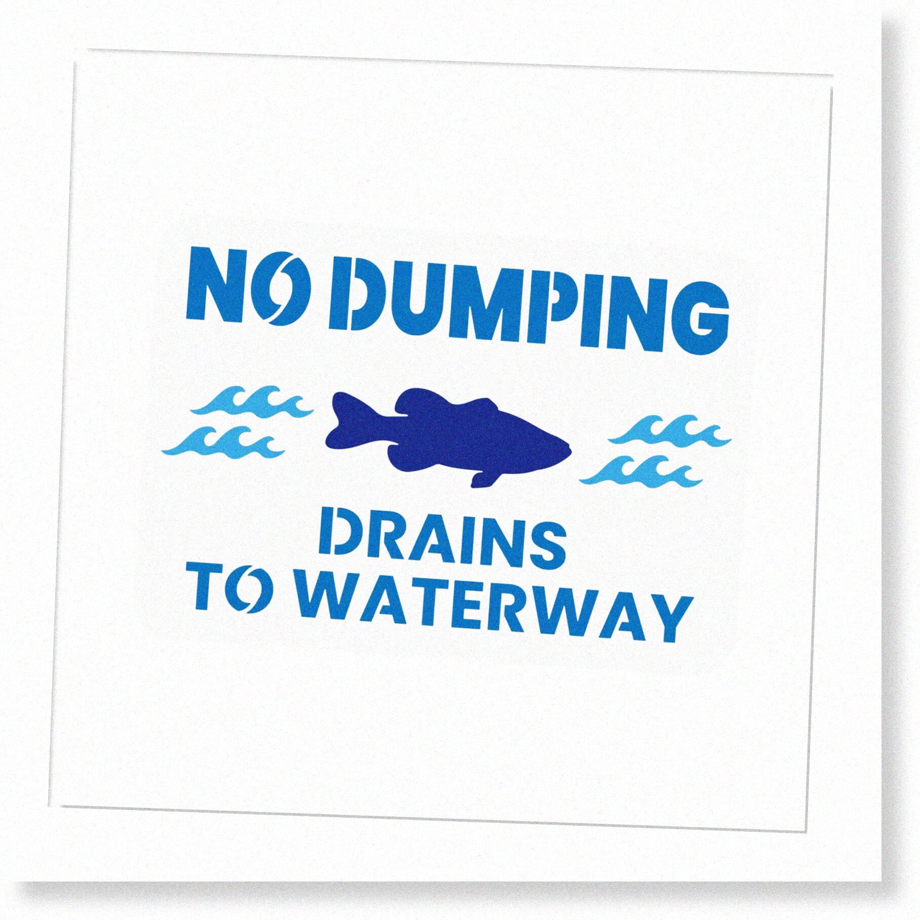 EcoMark DrainGuard: Reusable 11.7x8.3" Plastic Sign for Indoor/Outdoor ...