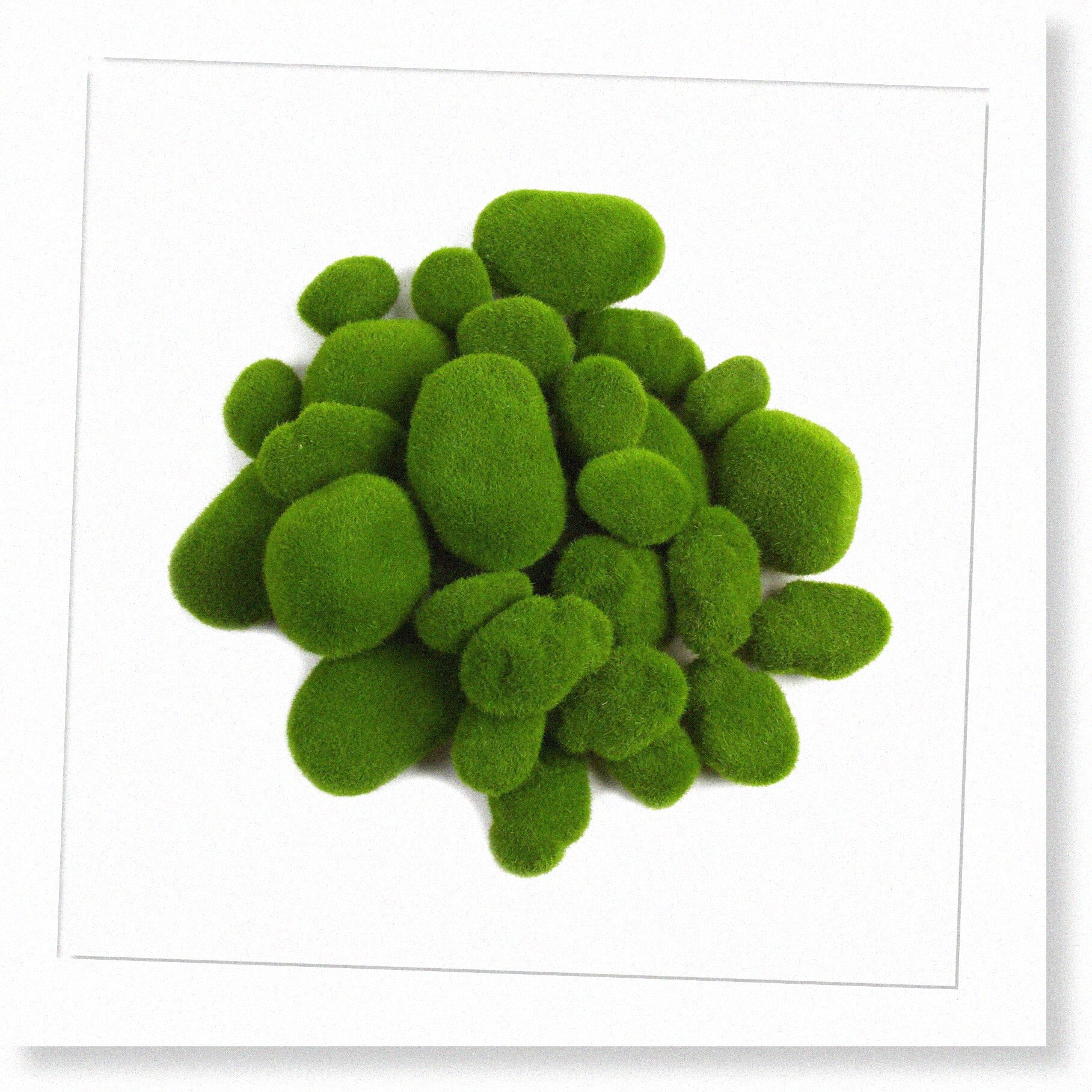 EcoMoss Decor Set: 40pcs Moss Rocks & 7 Size Floral Moss Balls ...