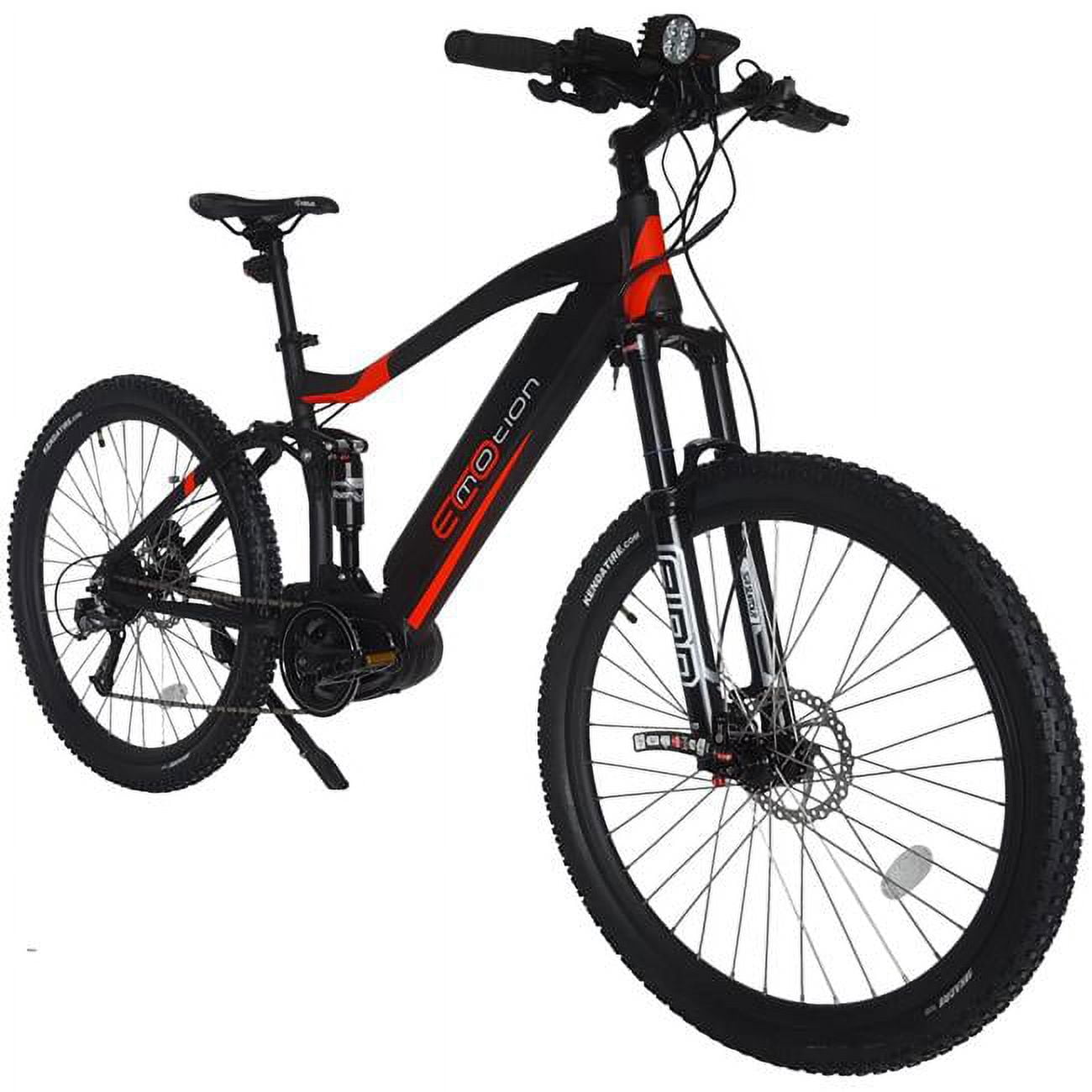 EcoMotion Bikes 110201000003 Titan FS E-MTB - Matt Black with Orange ...