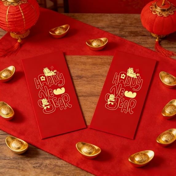 EcoNest 10PCS 2026 Year of the Horse Lucky Red Envelopes Gift Money ...