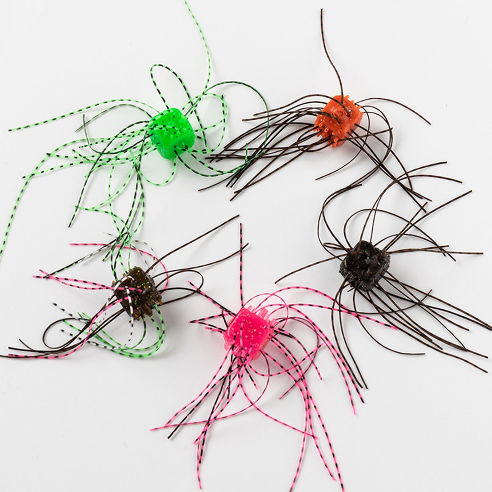 EcoNest 10PCS Fishing L Ure Kit Dice Shaped Soft Fishing B Ait PVC ...