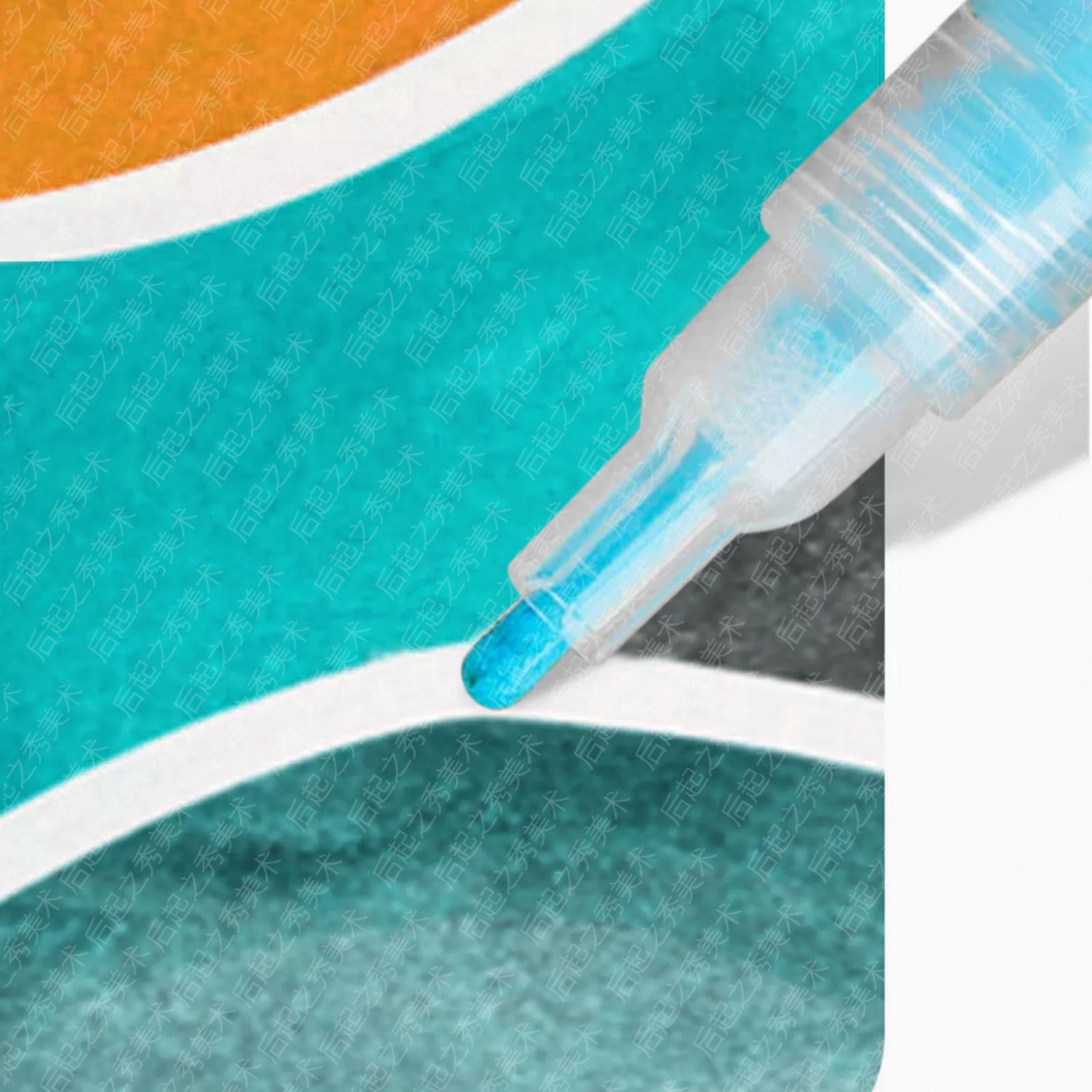 EcoNest 10ml 4Pcs Masking Pen White/Blue Masking 0.7mm Masking For ...