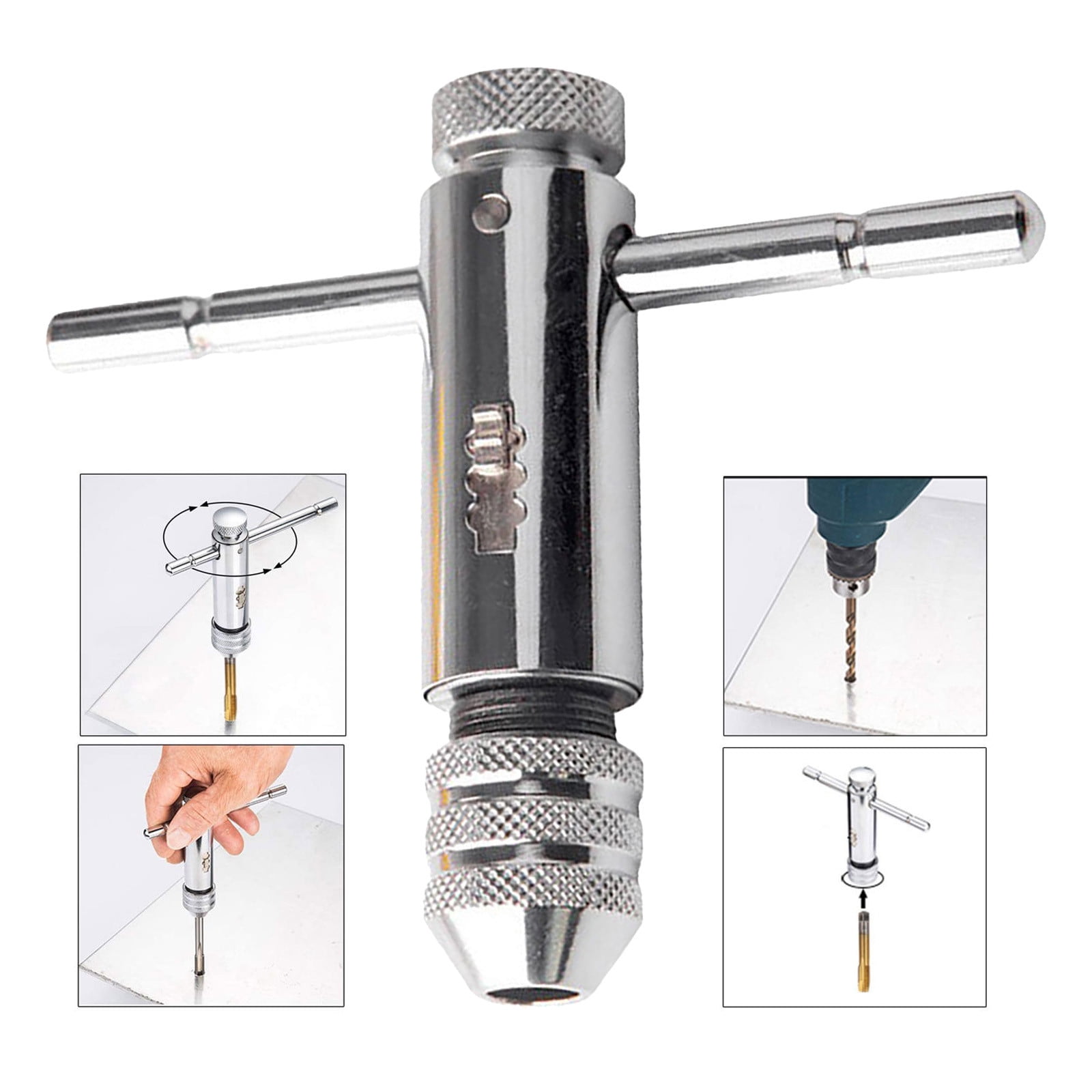 EcoNest 1Set M3 M8 T Handle Tap Adjustable Hand Tap For Holding Taps ...