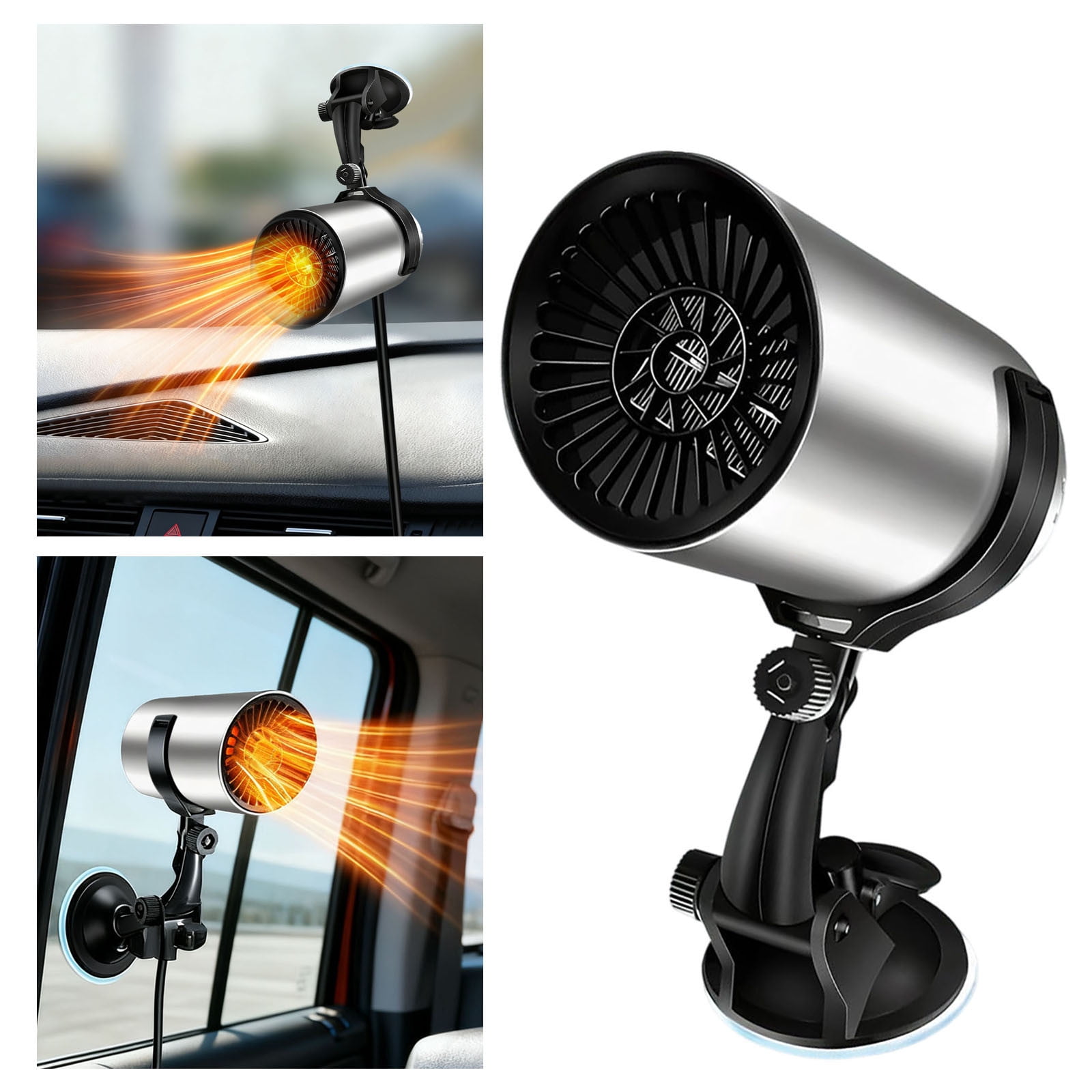 EcoNest 2 In 1 Portable Heater Fan 2026 Upgraded 12V Fast Heating ...
