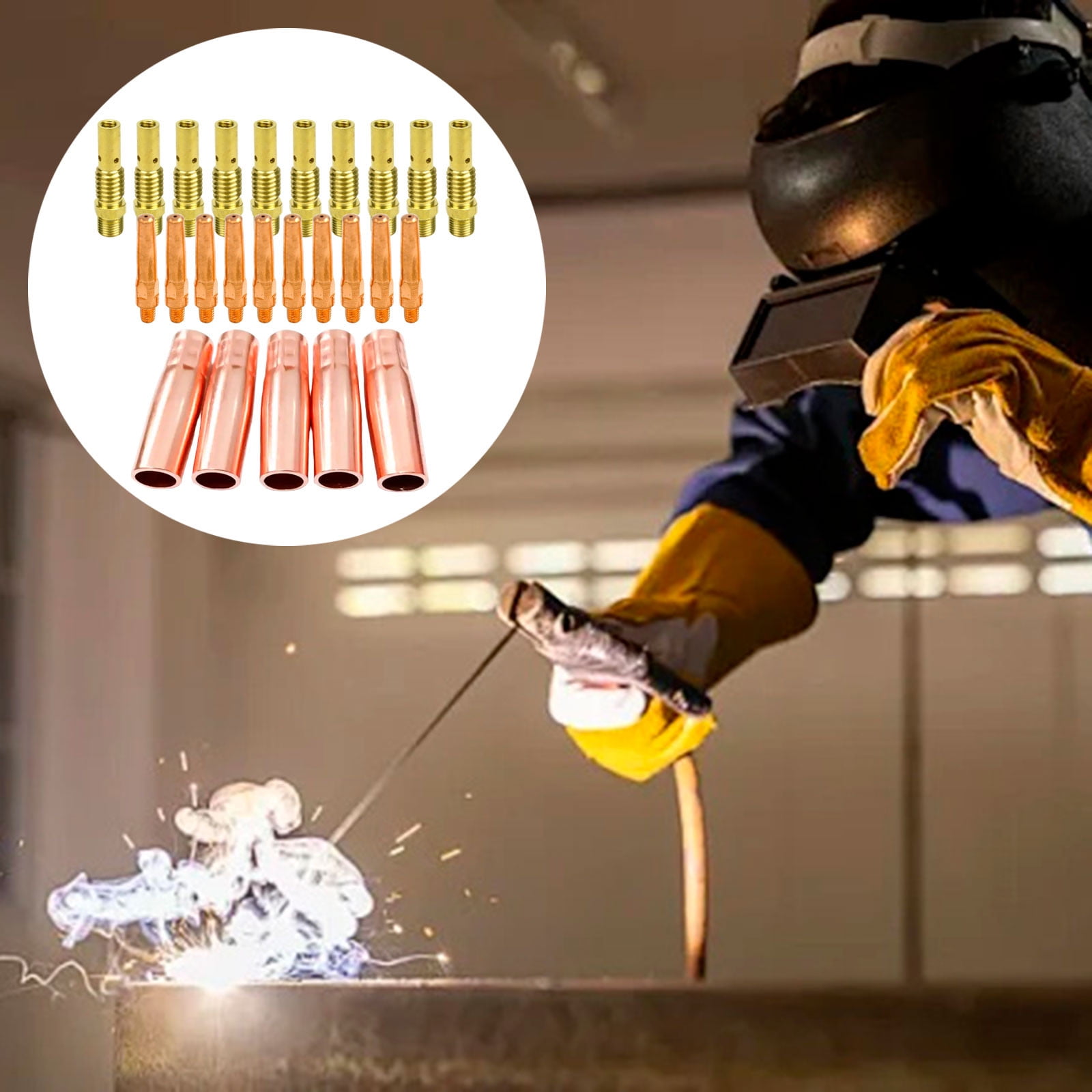 EcoNest 25 PCS MIG/MAG Welding Welding Accessories KR200A Protective ...