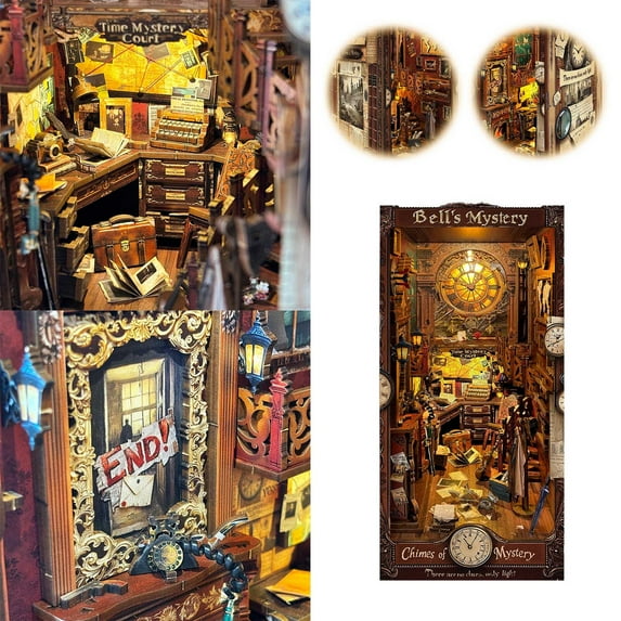 EcoNest 3D Book Kit DIY Miniature Dollhouse Booknook Kit Wooden Puzzle ...