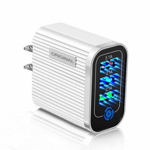 EcoNest 3USB 2.1A Smartphone Charger Wall Mount Portable Mobile Phone ...