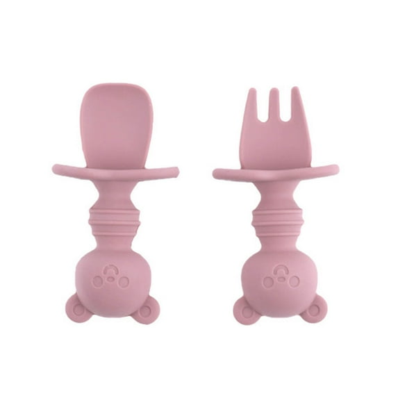 EcoNest Animal Design Short Fork Spoon Set Durable Tableware For Kids ...