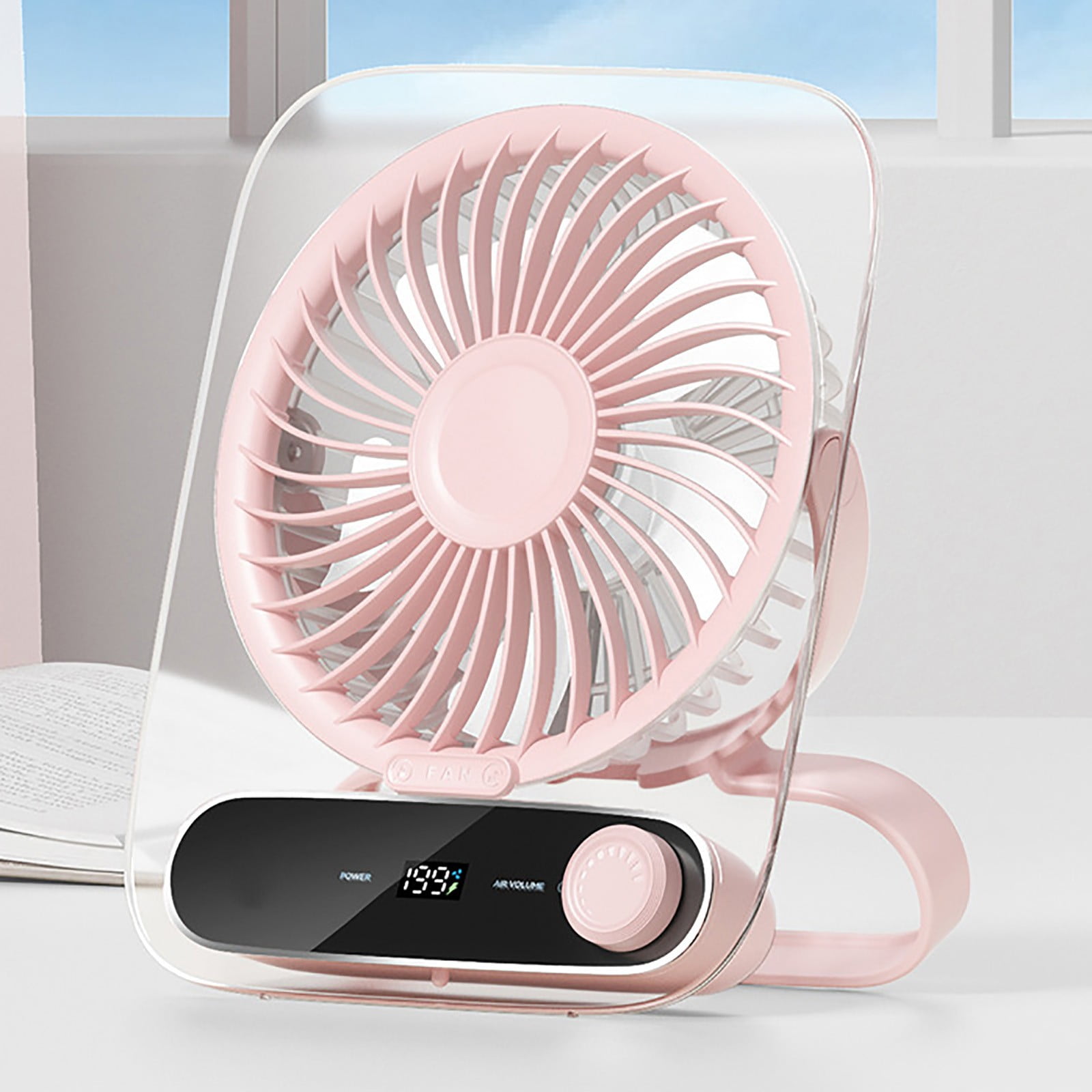 EcoNest Aromatherapy Oils Portable Desk Fan USB Rechargeable Small ...