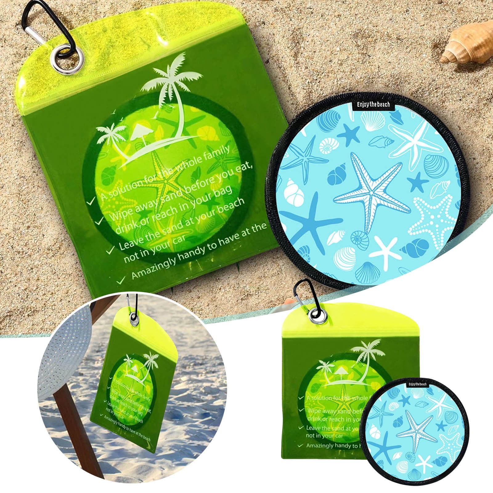 EcoNest Beach Sand Removal Bag Outdoor Sand Wiping Bag Efficient Sand ...
