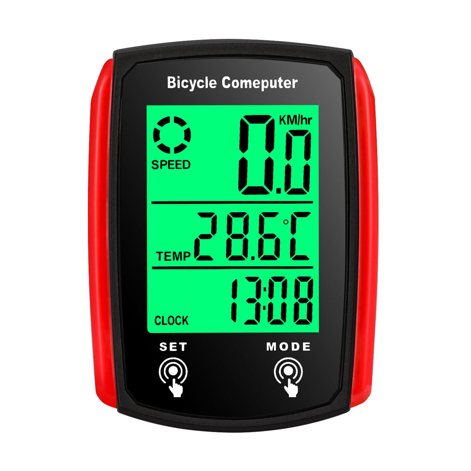 EcoNest Bike Computer And Odometer Wired MPH KM/H Bike Speedometer With ...