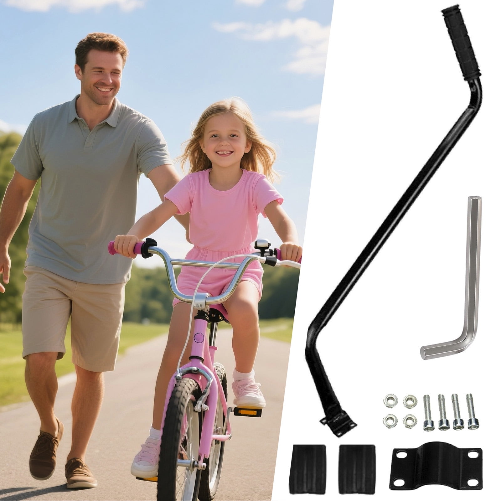 EcoNest Bike Training Handle For Kids Children Bike Trainer Handle Pole ...