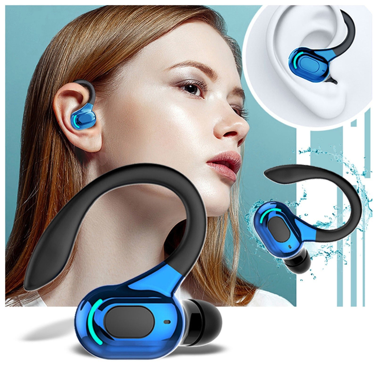 EcoNest Bluetooth Workout Battery Life Earbuds Running 5H For Sport ...