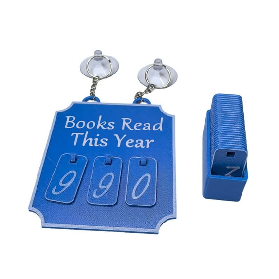 EcoNest Books Read Counter Sign 3D Printed Book Reading Handmade ...