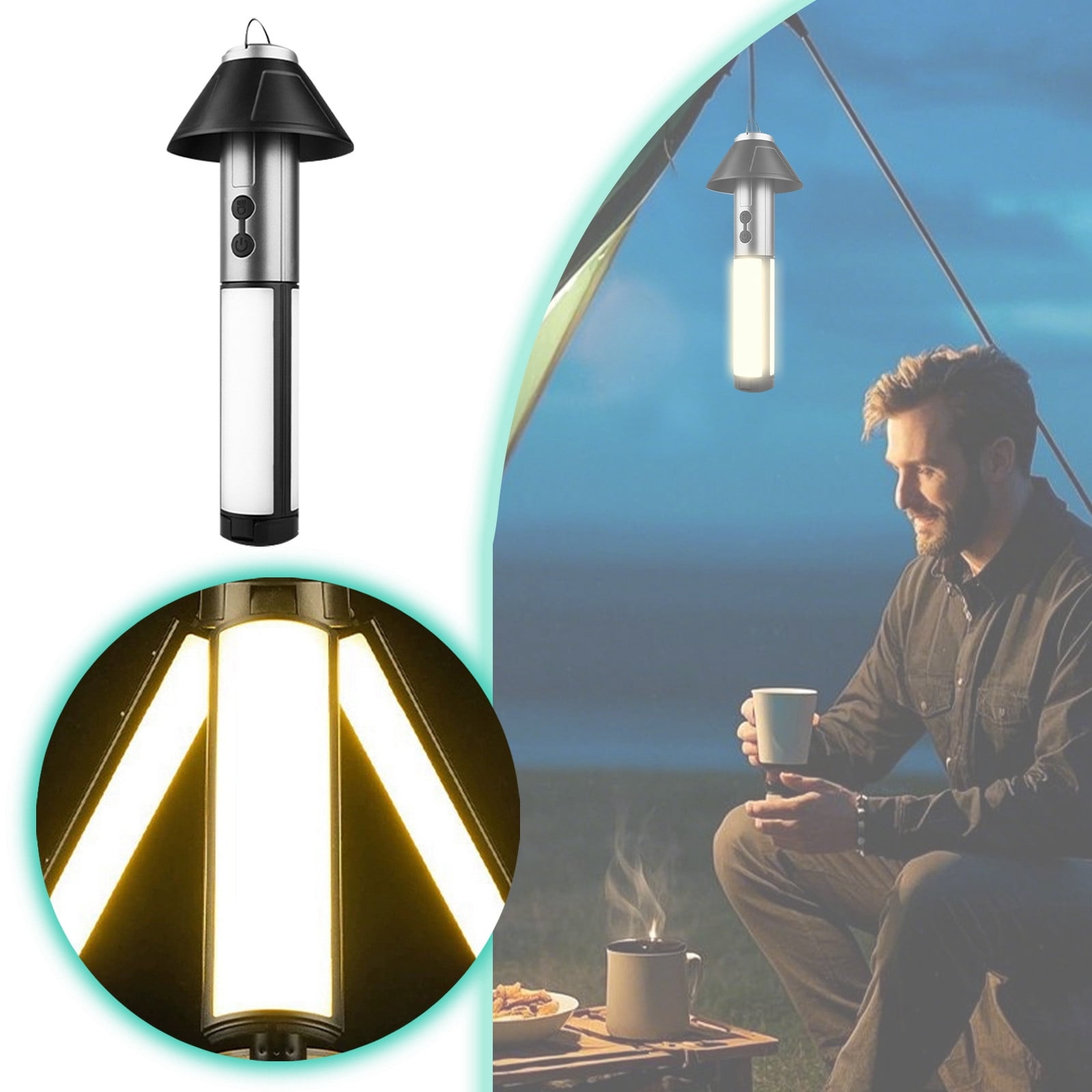 EcoNest Camping Retractable Camping Rechargeable LED Function Light ...