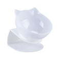 EcoNest Cat Ear Neck Protective Bowl With Angled Design Smooth Easy ...