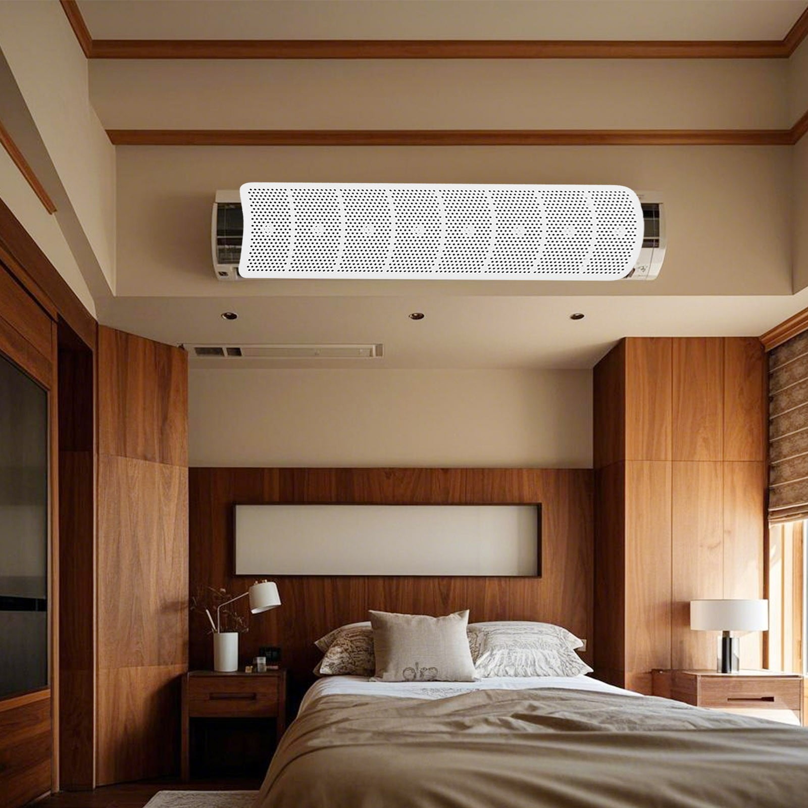 EcoNest Central Air Conditioning Windshield Wind Shield Air Duct Fan ...