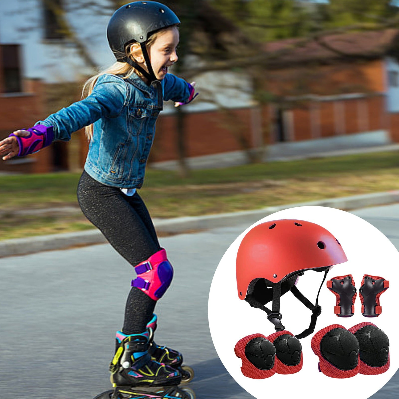 EcoNest Children S Sports Drop And Protective Gear Set Is Suitable For ...