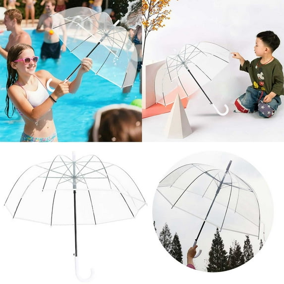 EcoNest Children's Adult Rain Long Handle Umbrella For Outdoor Use ...