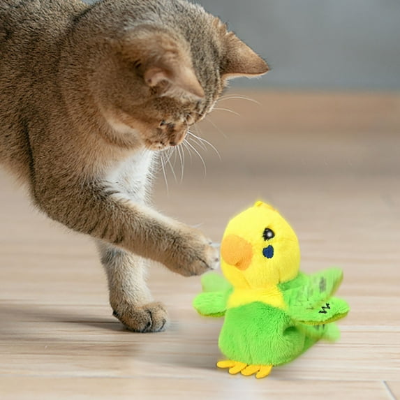 EcoNest Chirping Bird Cat Toy Flapping W Ings Flapping Bird Cat Toy Cat ...