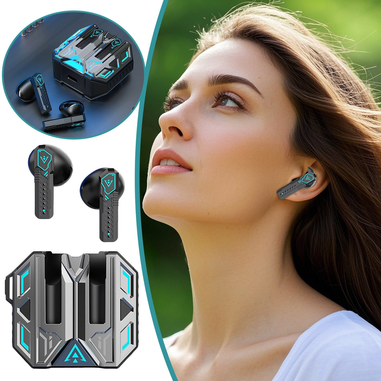 EcoNest The Cool Mech Gaming Music Headset With Noise Canceling Copper ...