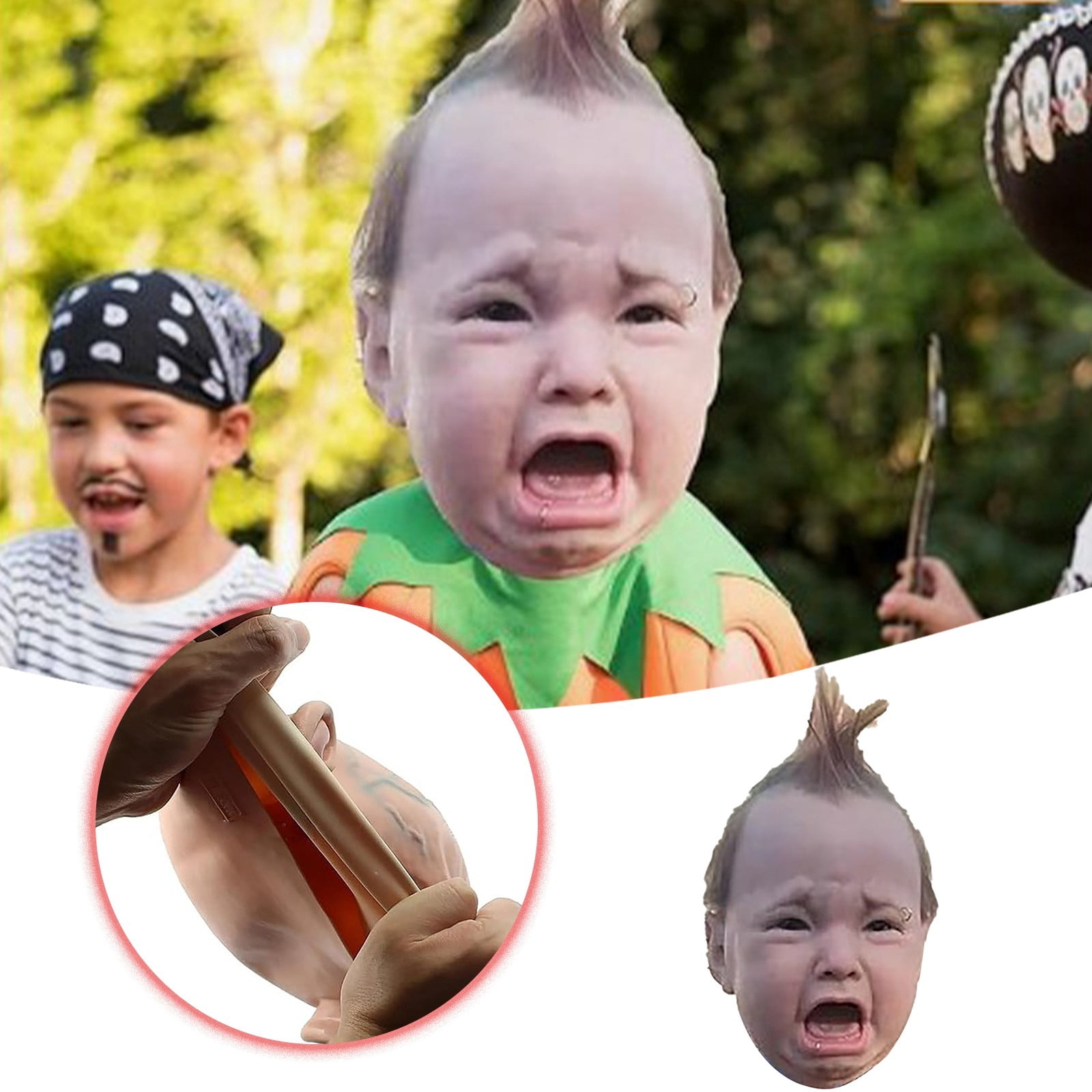 EcoNest Crying Baby Mas K Creepy And Hilarious Latex Head Mas K Crying ...