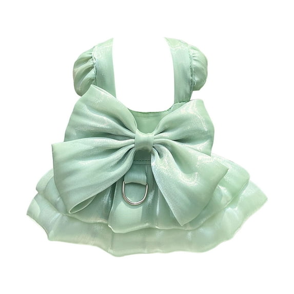 EcoNest Dog Dress For Small Dogs Cat Bow Dress With D Ring Dog Girl ...