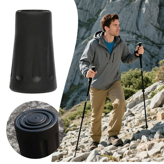 EcoNest Durable Trekking Pole Slip Rubber Tips For Hiking Walking ...