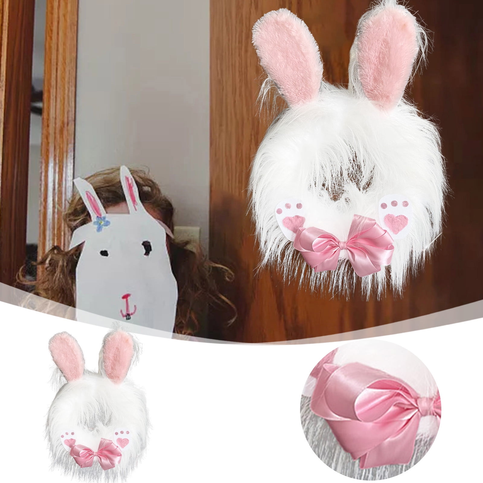 EcoNest Easter Bunny Butt Wreath Bunny Butt With Long Ears Hanging Prop ...