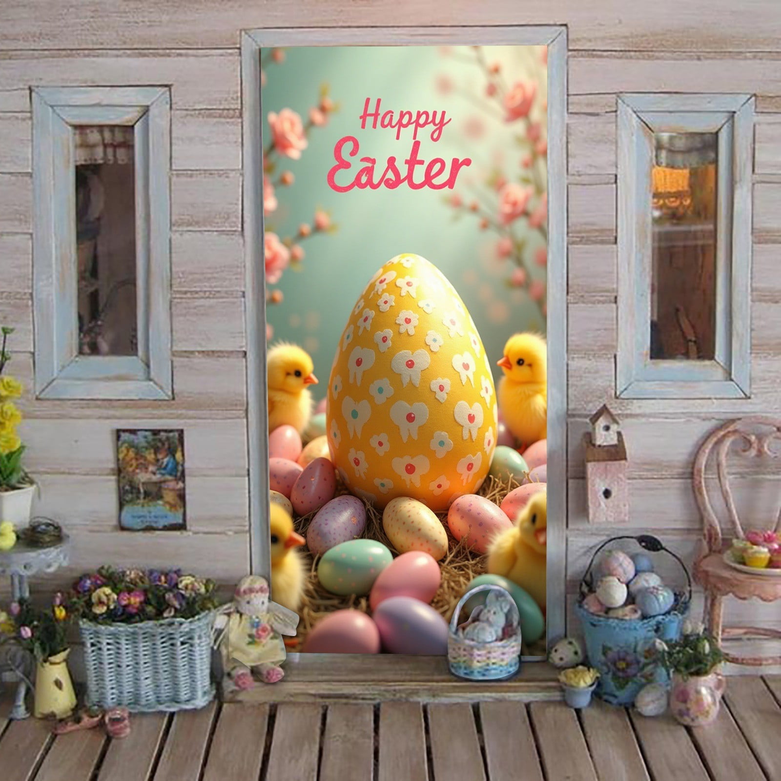 EcoNest [Easter Egg Printed Door Curtain] Makes Your Life More ...