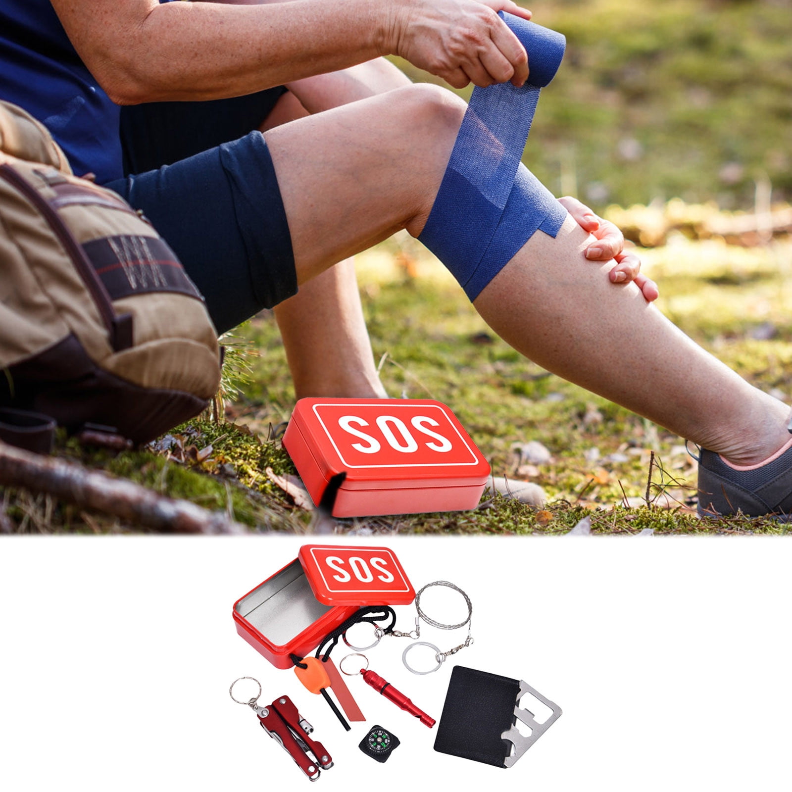EcoNest Emergency Kit With Tool Pliers Emergency Whistle Line Spacing ...
