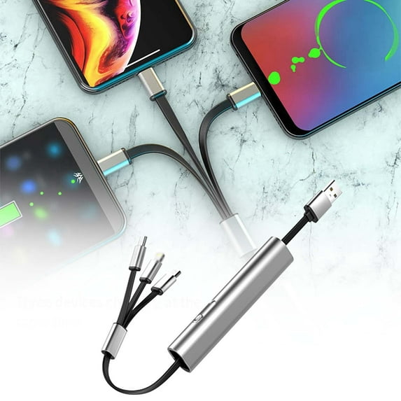 EcoNest Fast Charging Retractable Charger USB Charging Head Charging ...