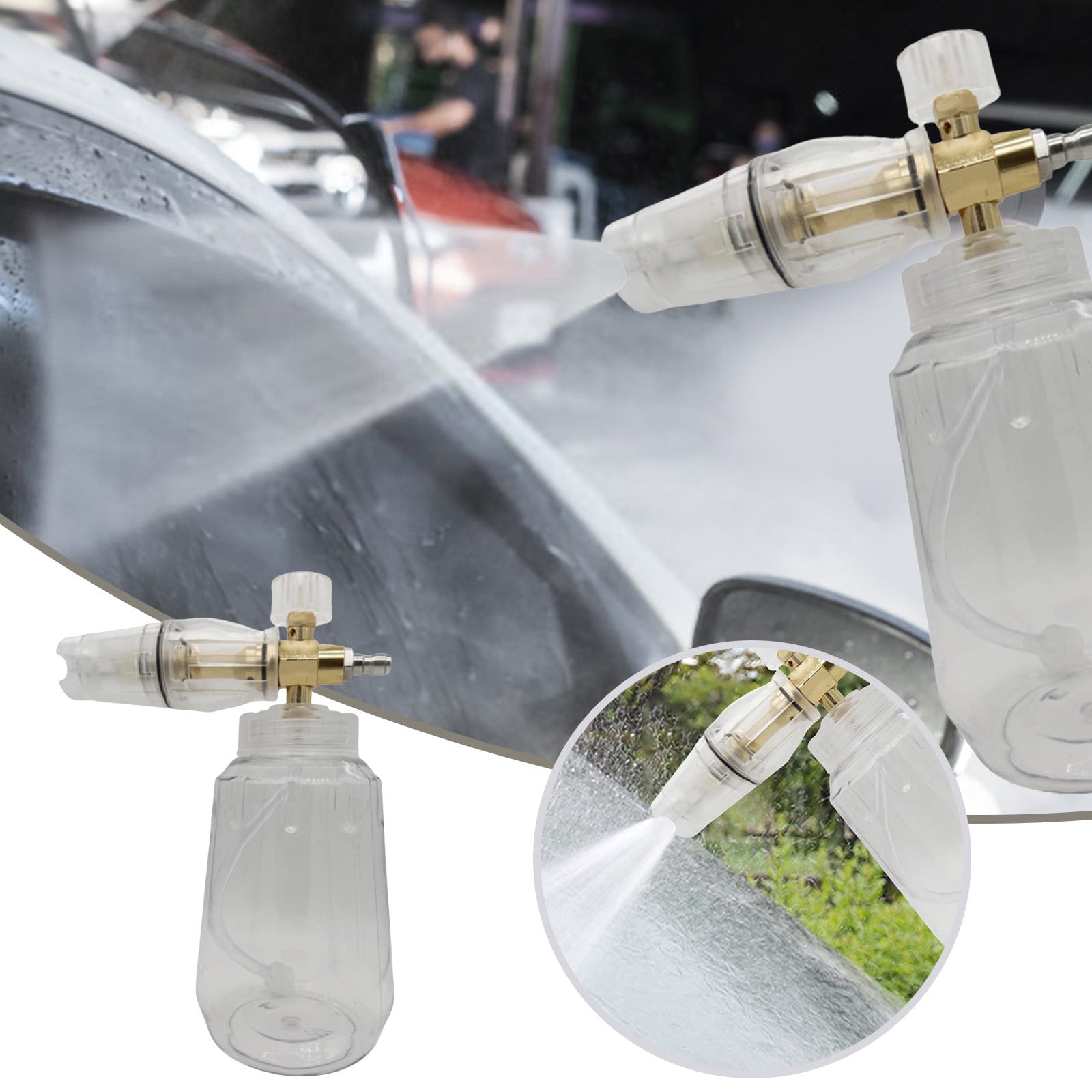 EcoNest Foam 1 Liter For Pressure Washer Adjustable Snow Foam With 1/4 ...