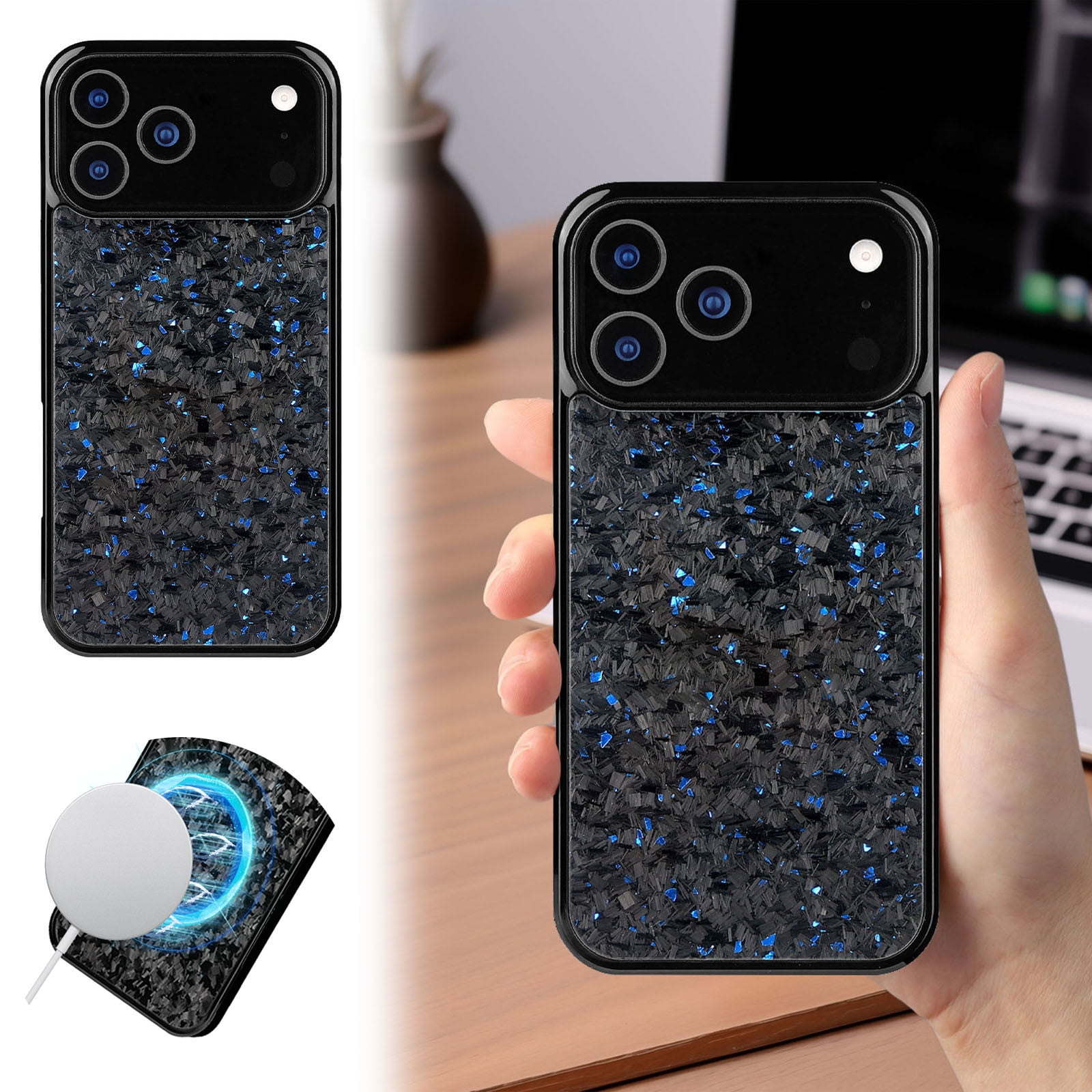 EcoNest For IPhone 17 Pro Max F Orged Car Bon Fiber Phone Cas E ...