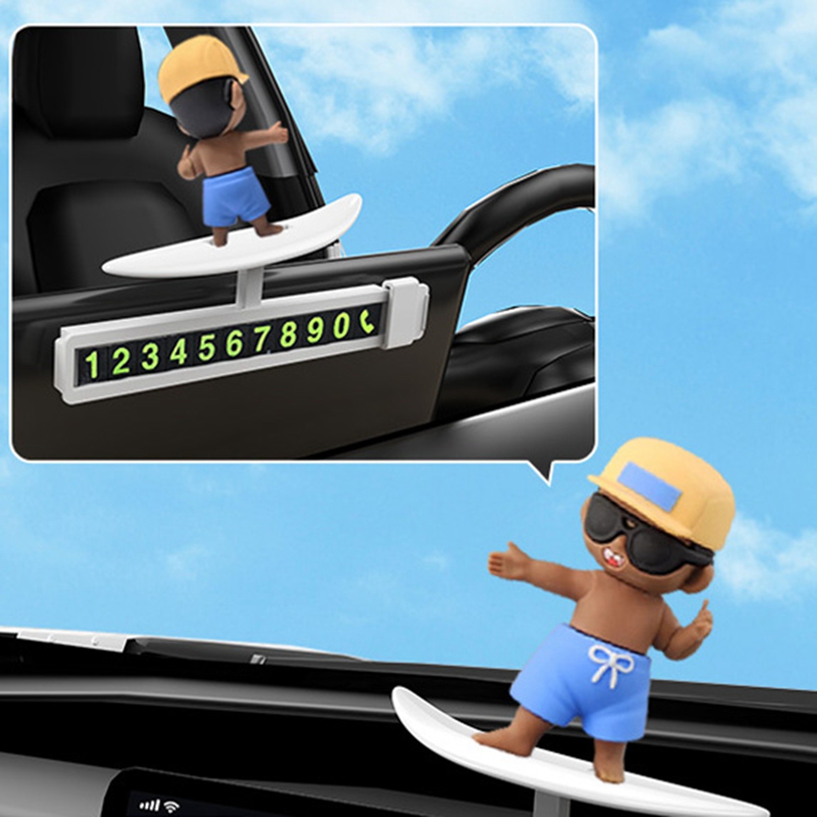 EcoNest Functional Car Decoration: Parking Number Plate Practical And ...