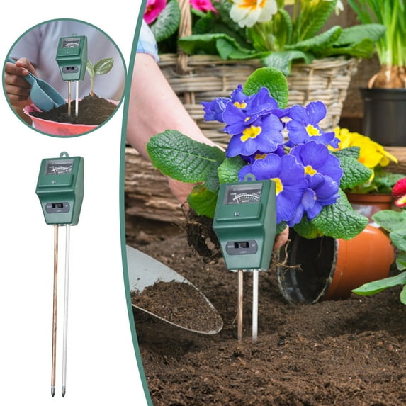 EcoNest Garden Meter With Temperature Gauge Plastic Hygrometer For Soil ...