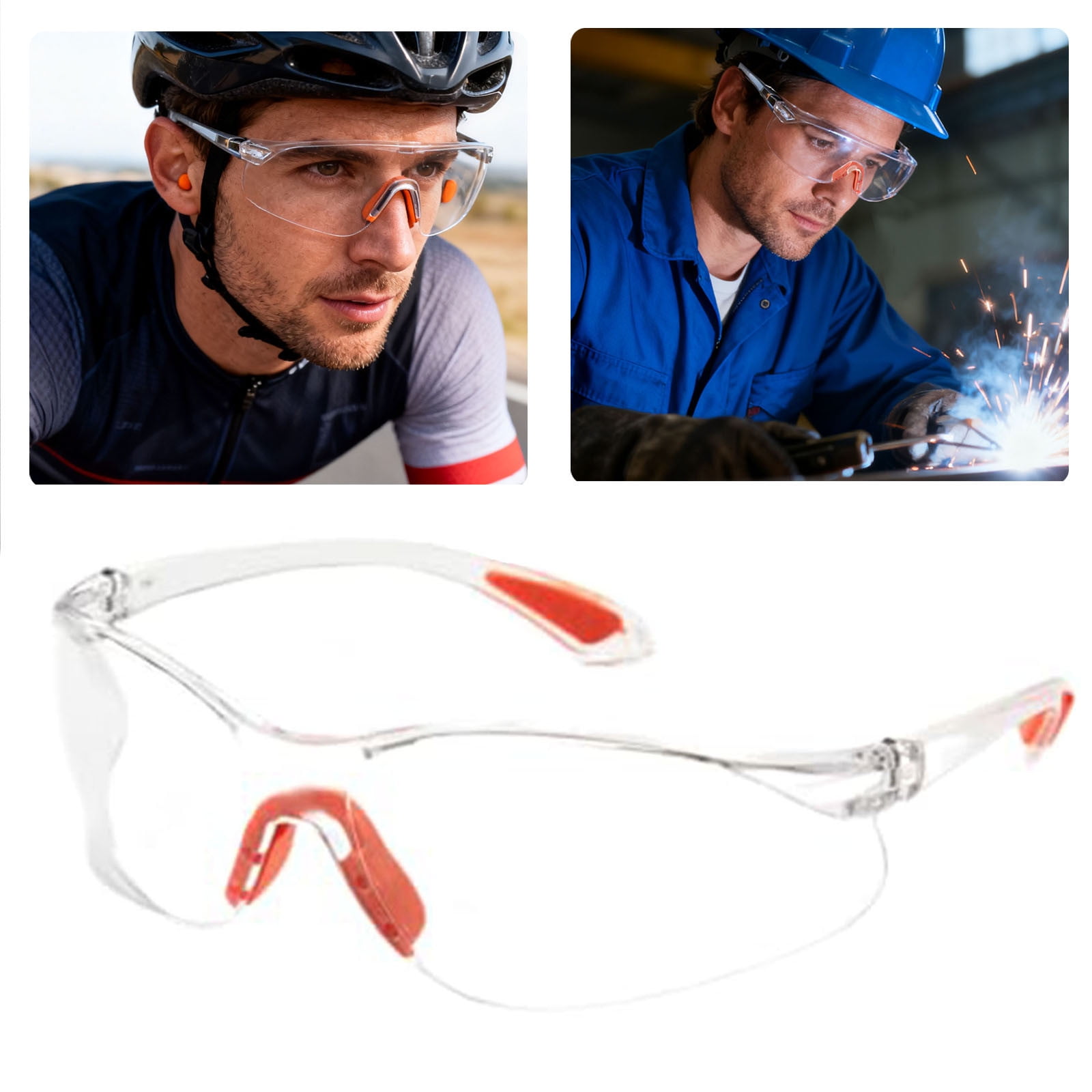 EcoNest Glasses Fog Scratch Clear Eye Working Glasses Protective ...