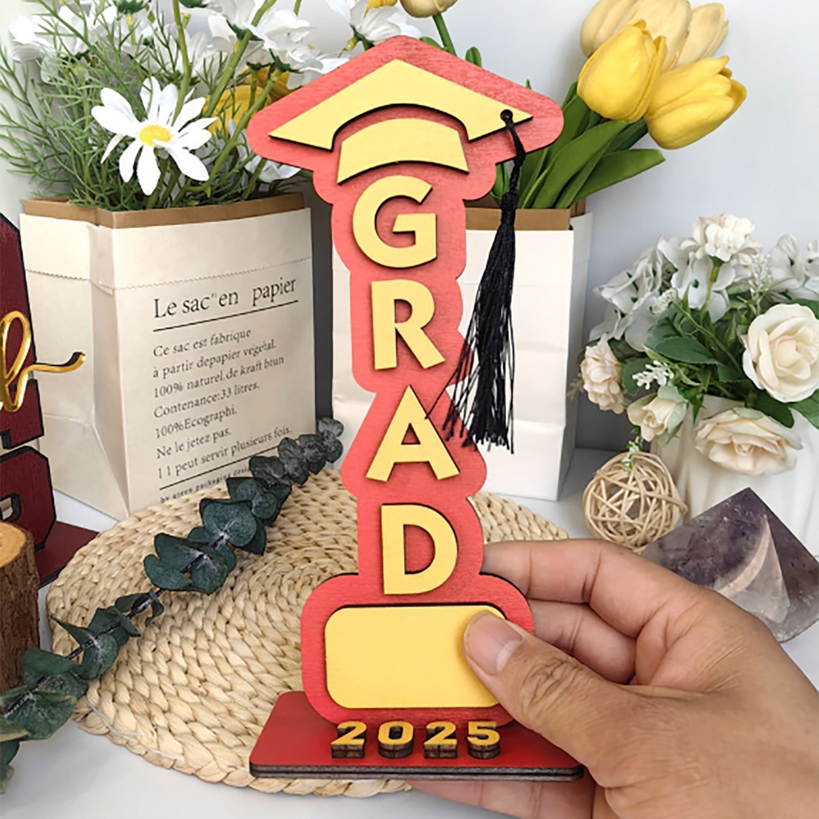 EcoNest Graduation And Back To School 2025 Wooden Desktop Ornaments ...