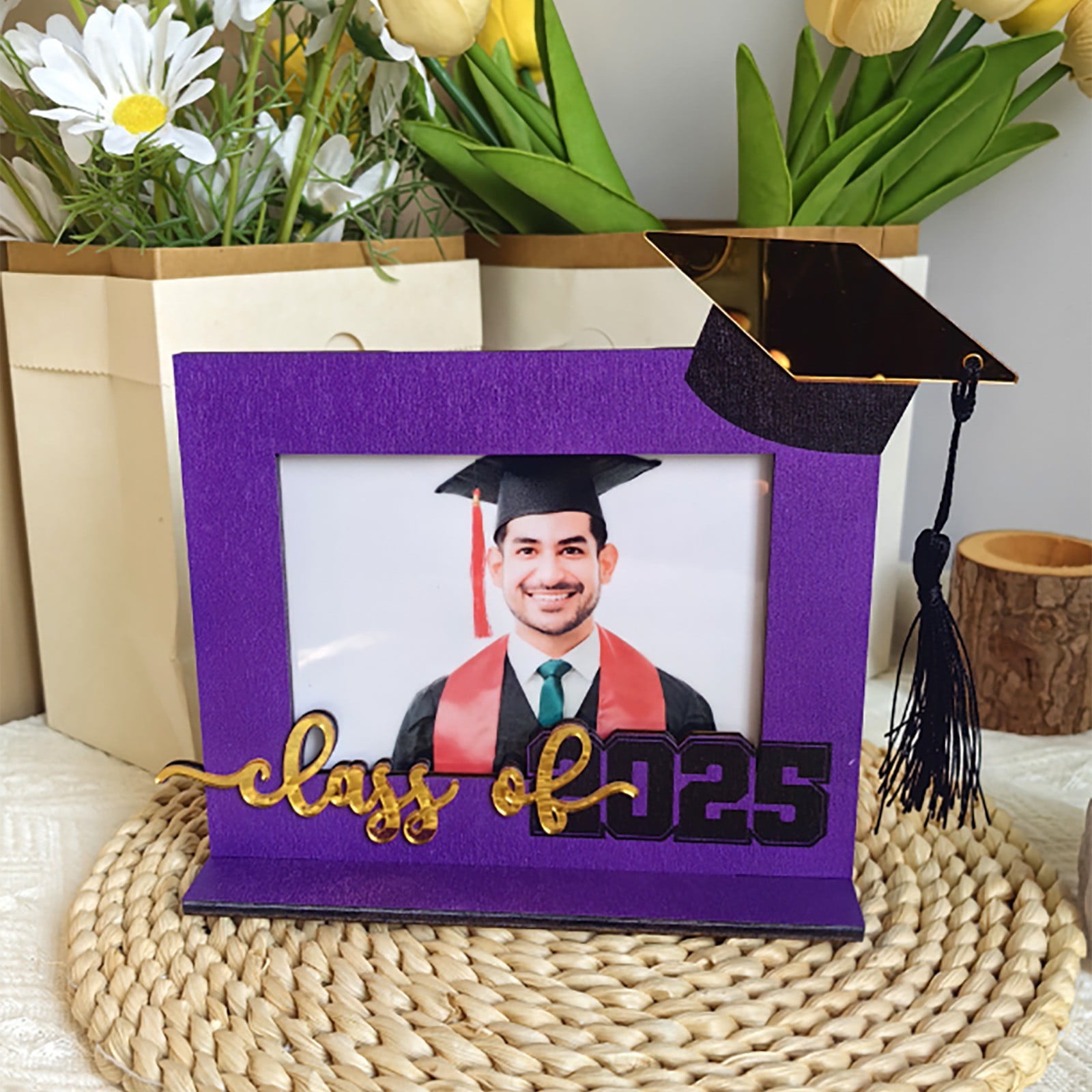 EcoNest Graduation And Start Of School 2025 Wooden Photo Frame Desktop ...