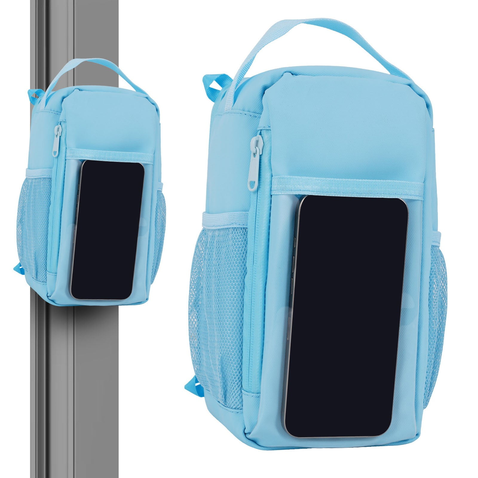 EcoNest Gym Water Bottle Holder With Strap & Phone Pocket Small Gym For ...