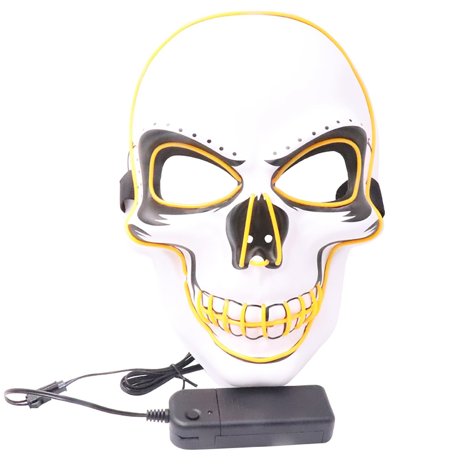 EcoNest Halloween Glowing Hood Cold Light Hood Cheering Prop Party ...