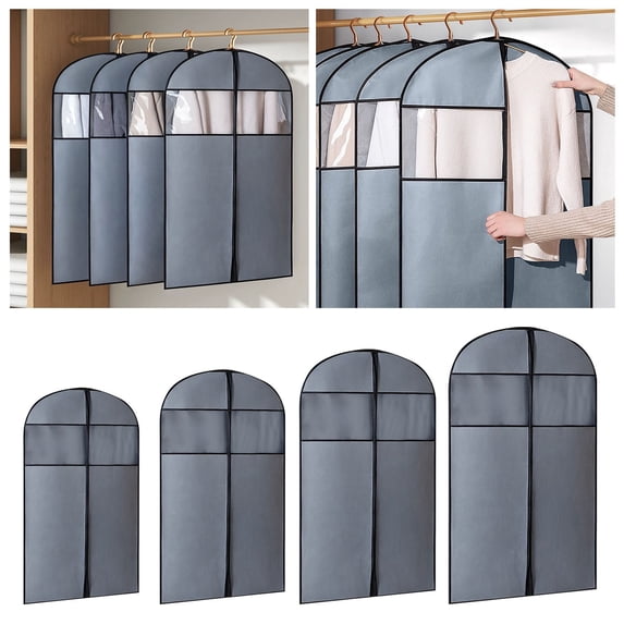 EcoNest Hanging Garment Bag Clothes Plastic Cover With Transparent ...