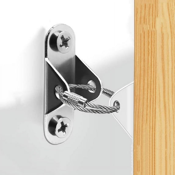 EcoNest Heavy Duty Furniture Tip Straps Doorstop Metal Brackets For ...