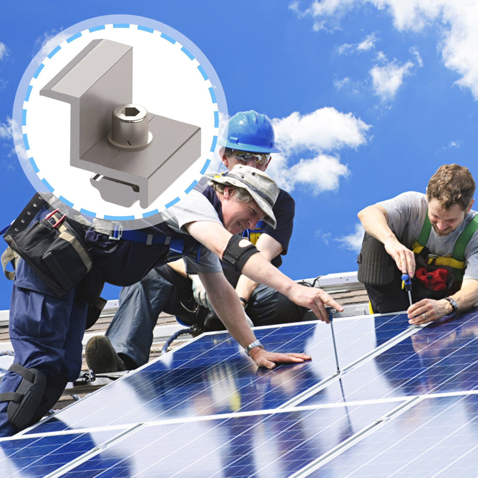 EcoNest Heavy Duty Solar Panel Clip Fastener For Secure Installation ...