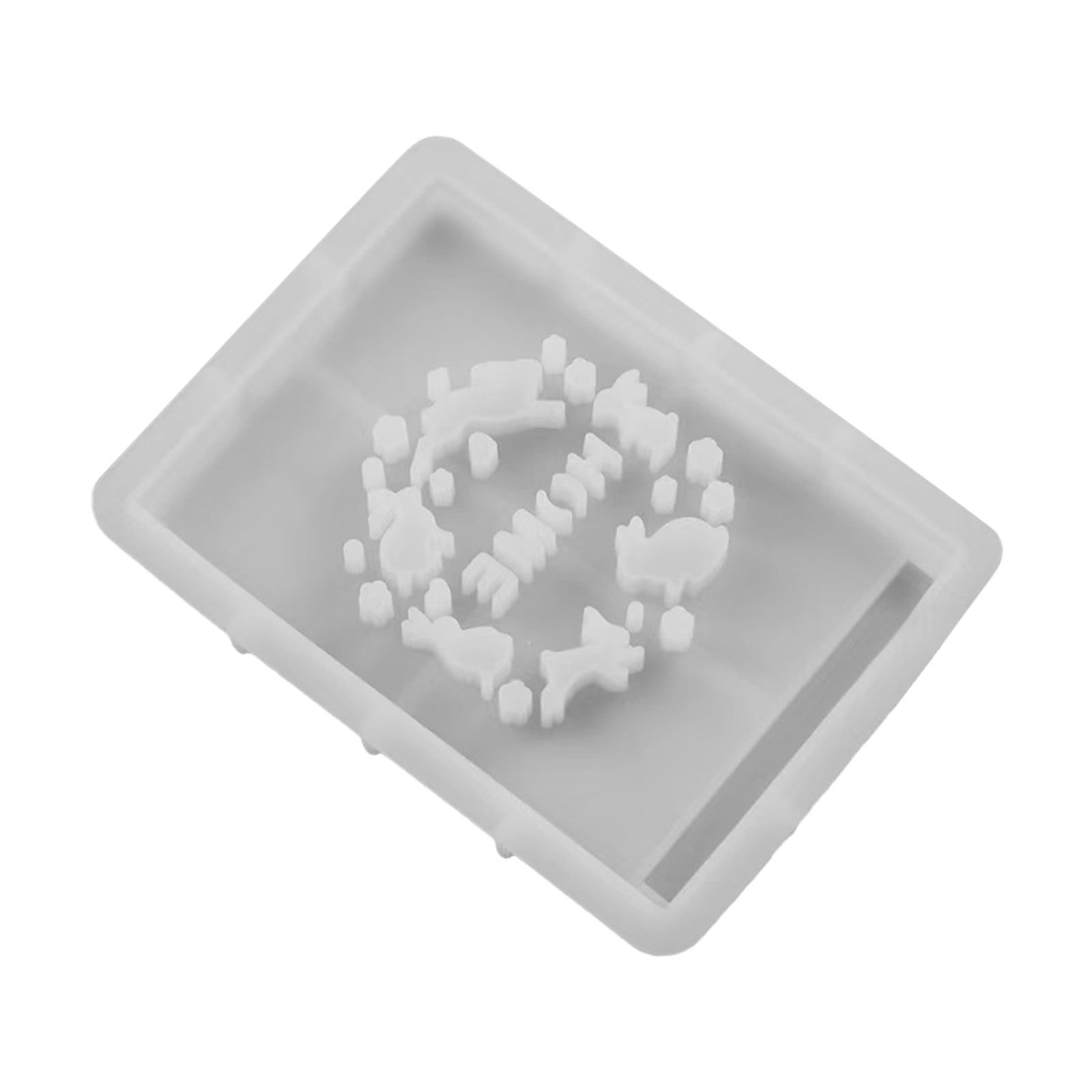 EcoNest Hollow Silicone DIY Plaster Cement Glue Rectangular Storage ...